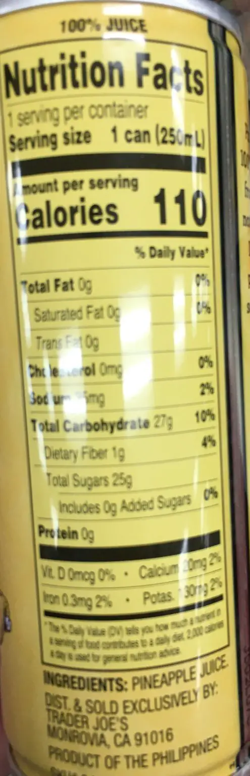 Trader Joe's Pineapple Juice, 100% Juice - Trader Joe's Reviews