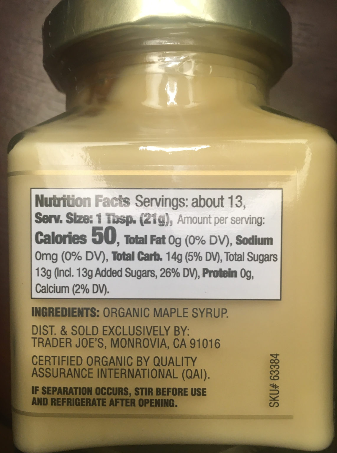 Trader Joe's Maple Butter, Organic - Trader Joe's Reviews