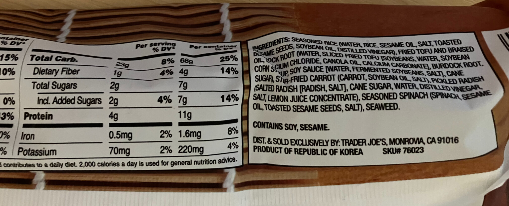 Trader Joe's Kimbap, Frozen - Trader Joe's Reviews